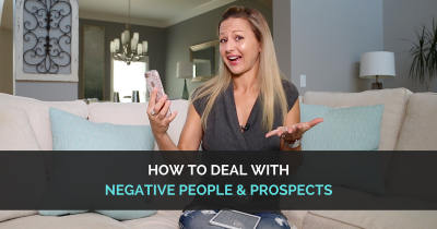 Network Marketing Training - How To Deal With Negative People & Prospects